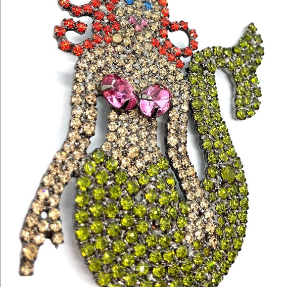 B & M von Walhof | Jewelry | Mermaid Brooch Retro Pin Up Style ...